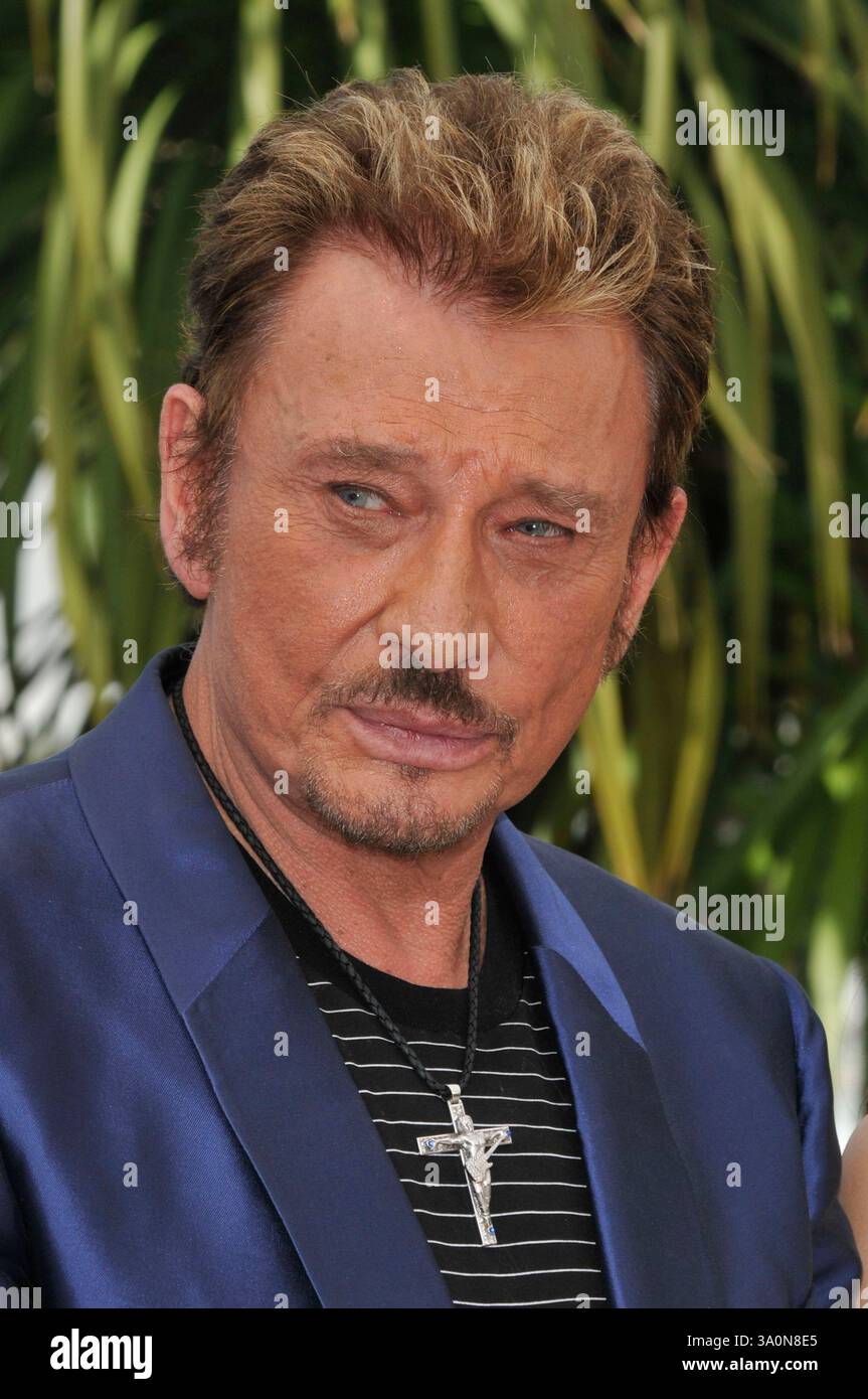 JOHNNY HALLYDAY.'Vengeance' photocall.62nd International Cannes Film ...
