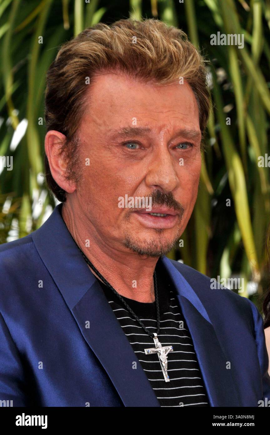 JOHNNY HALLYDAY.'Vengeance' photocall.62nd International Cannes Film ...