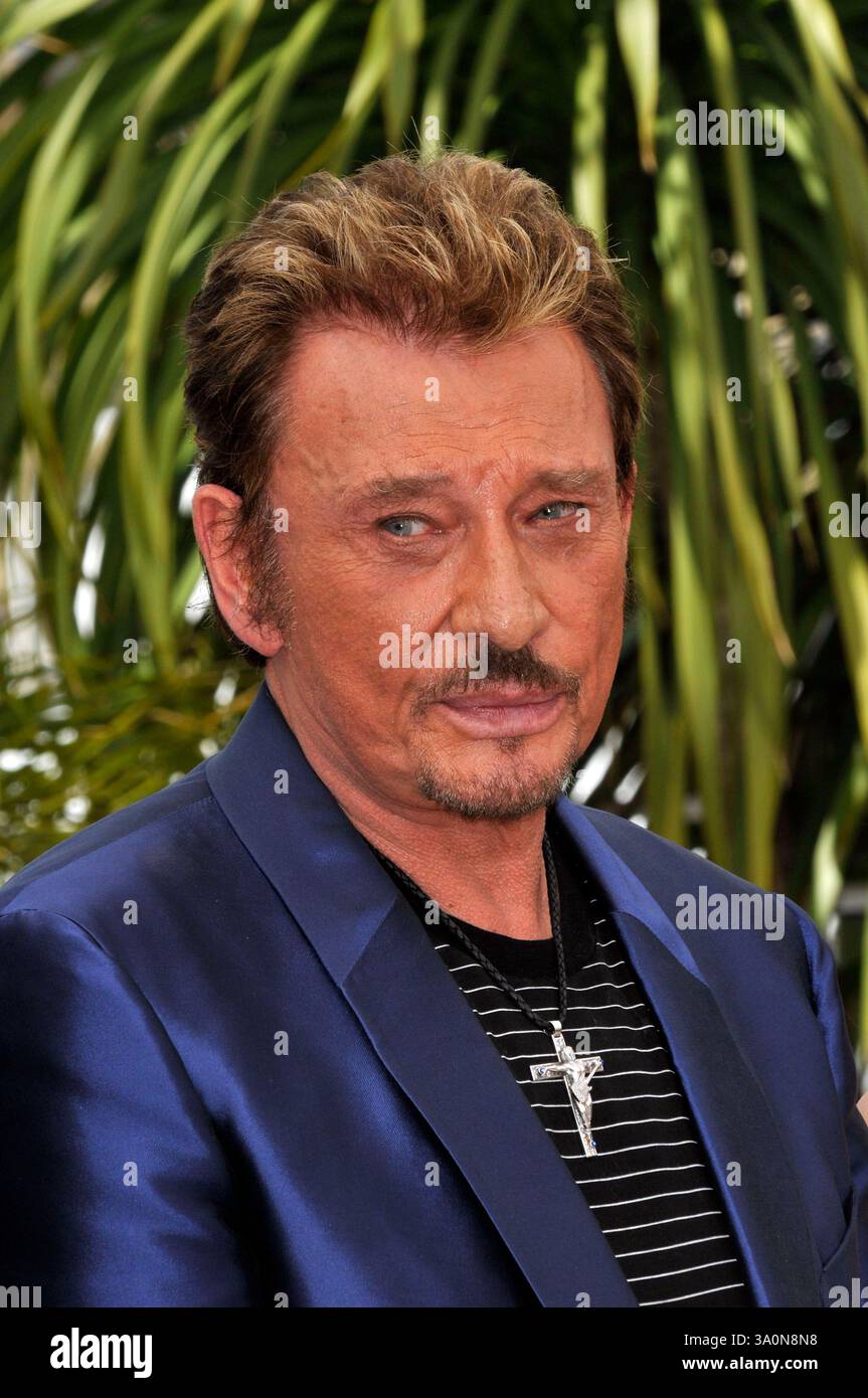 JOHNNY HALLYDAY.'Vengeance' photocall.62nd International Cannes Film ...