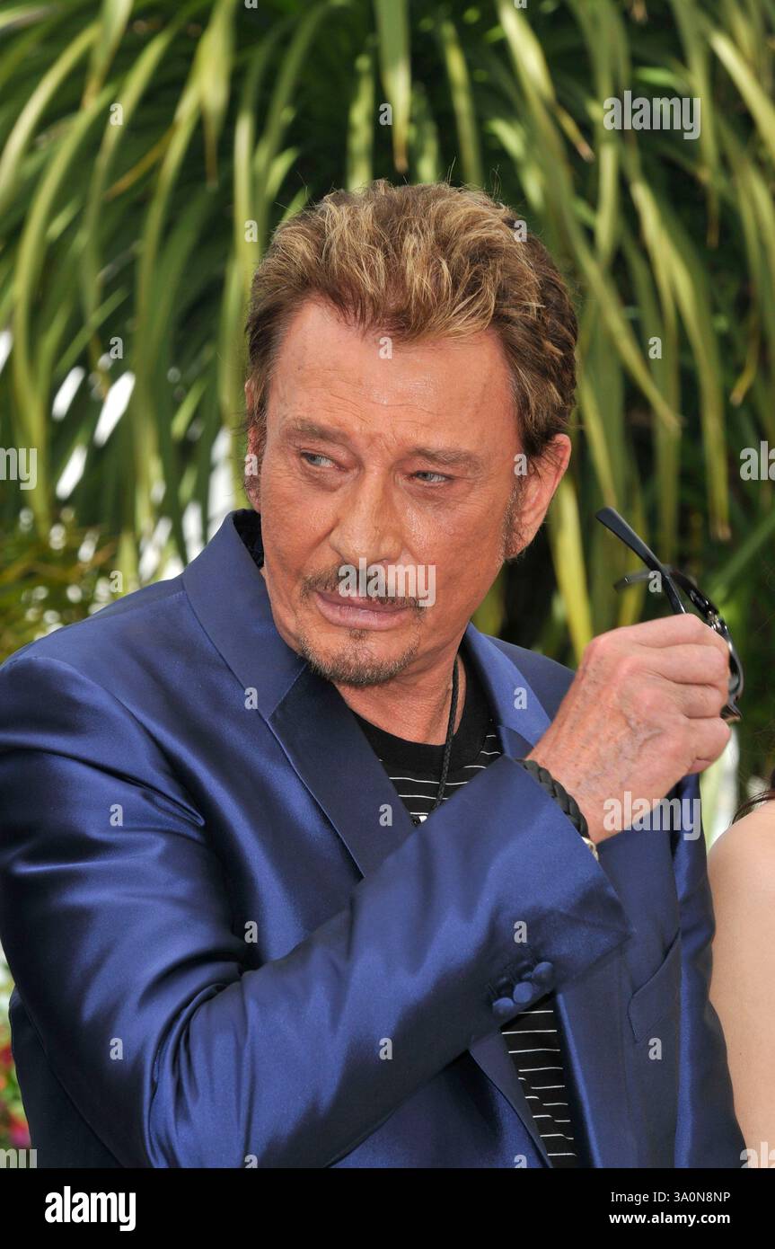 JOHNNY HALLYDAY.'Vengeance' photocall.62nd International Cannes Film ...