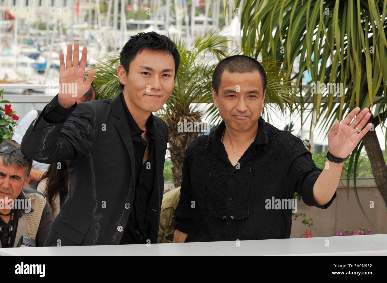 Sicheng Chen, Hao Qin, Zhuo Tan , Wei Wu.'Spring Fever' (Chun Feng Zui De Ye Wan) photocall at ...