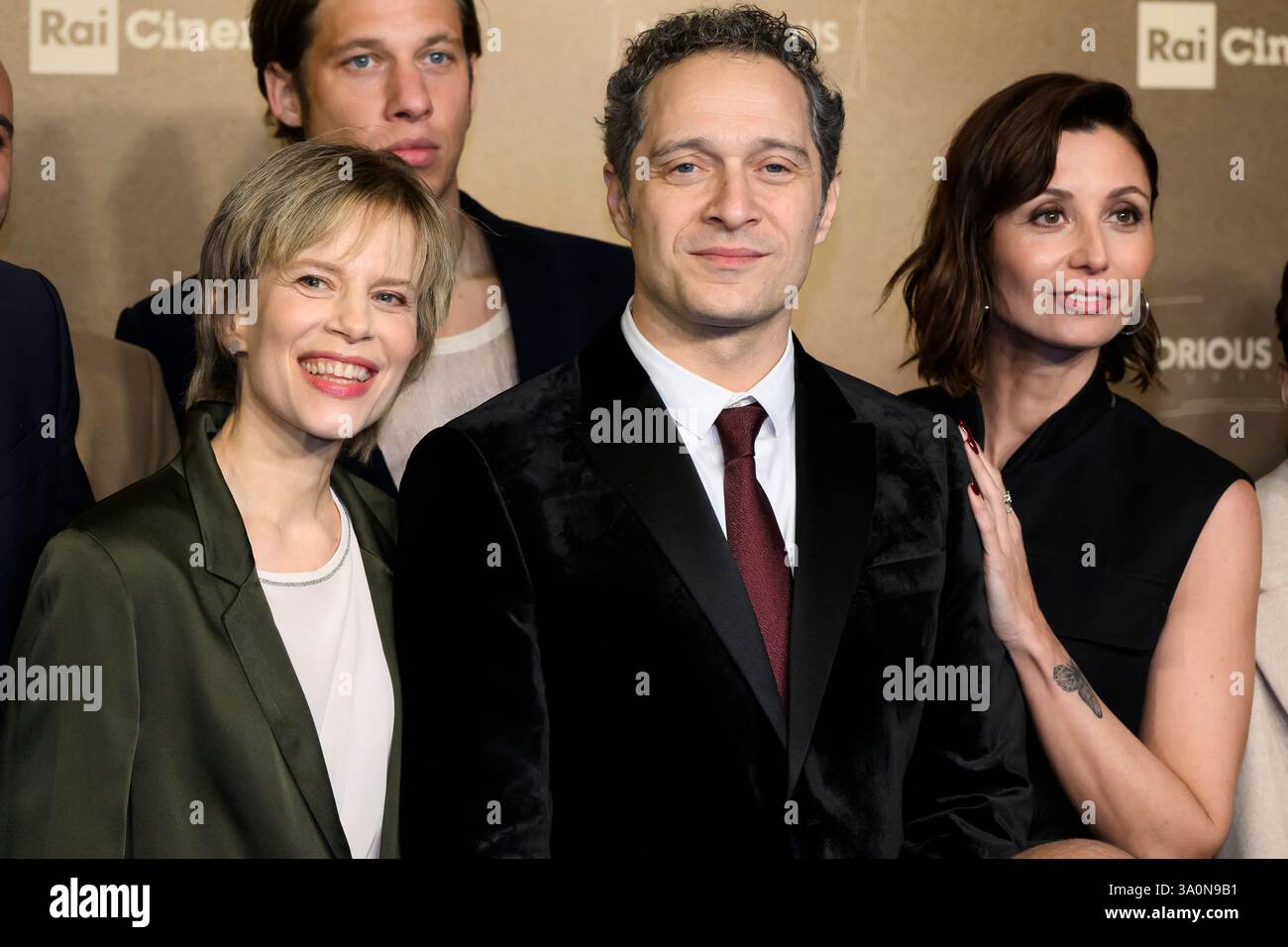 Rome, Italy. 04th Mar, 2025. Sonia Bergamasco, Claudio Santamaria and ...