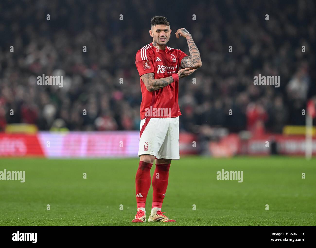 Nottingham, UK. 3rd Mar, 2025. Morato of Nottingham Forest during the ...
