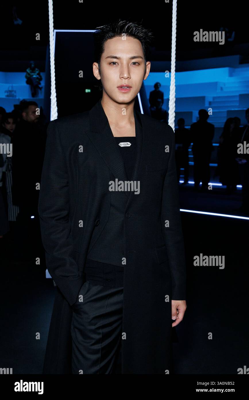 Mingyu attends CHRISTIAN DIOR Autumn-Winter 2025 runway during Paris ...