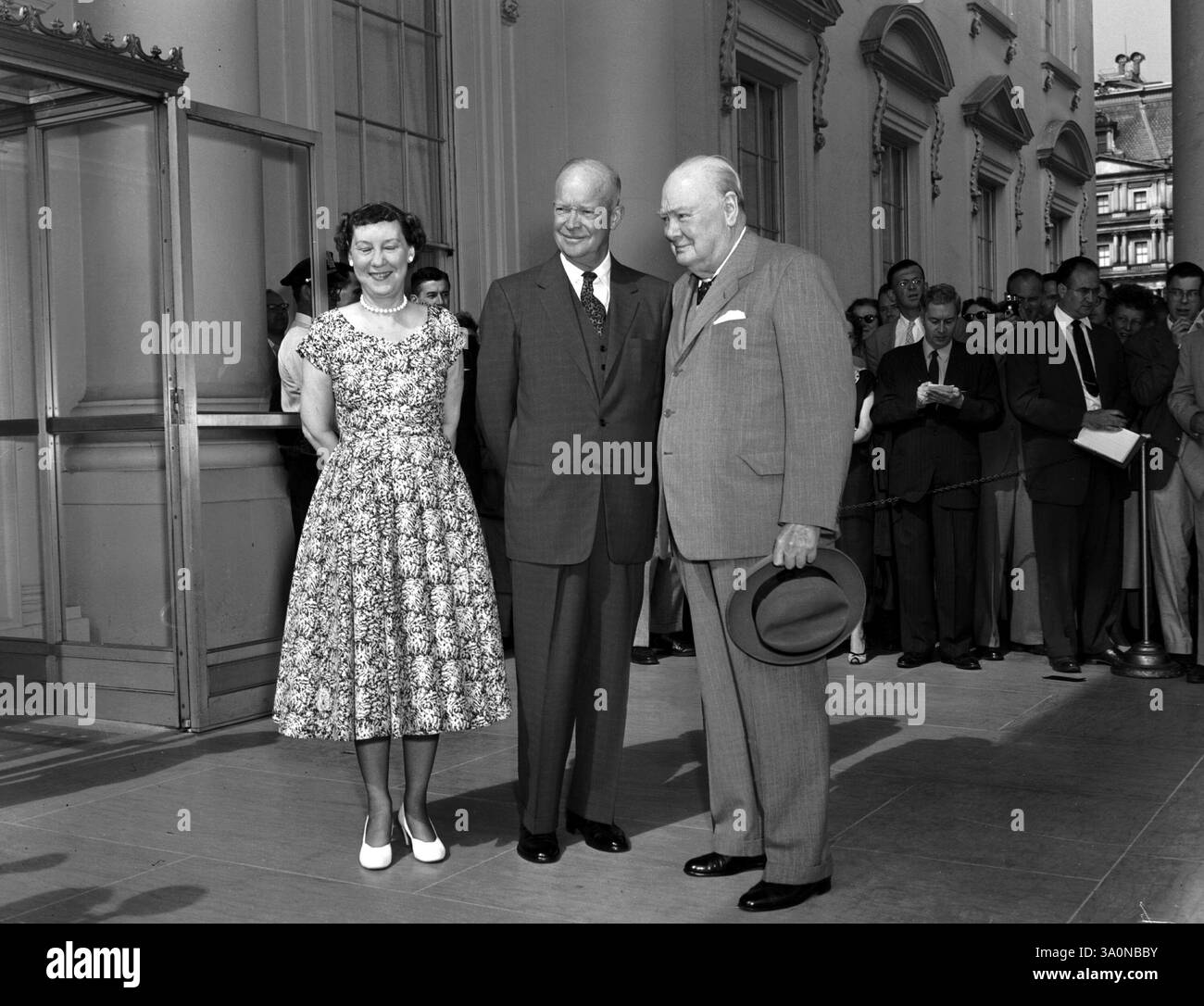 President Dwight Eisenhower and British Prime Minister Winston ...