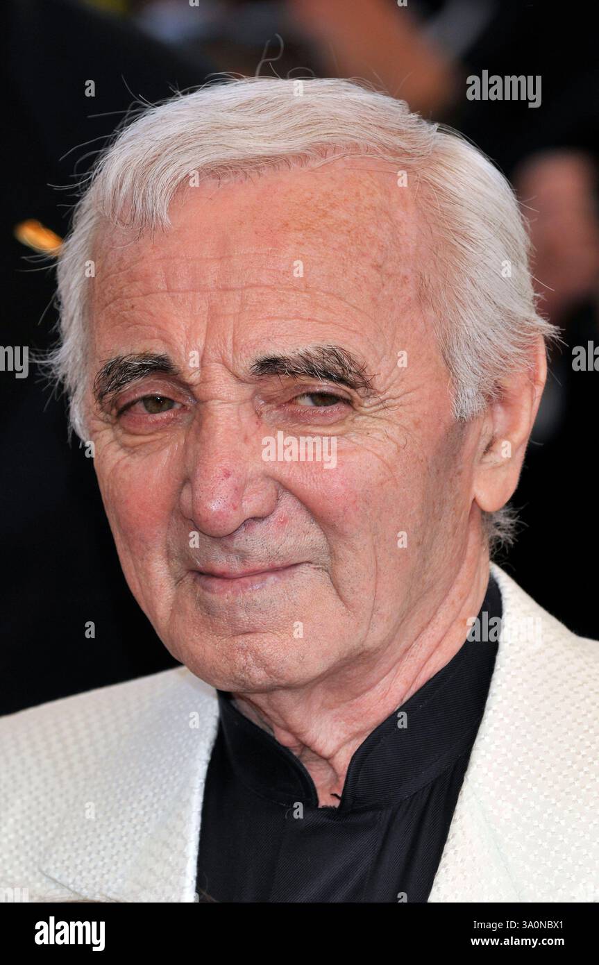 CHARLES AZNAVOUR ."Up" premiere at the Palais des Festivals during the ...