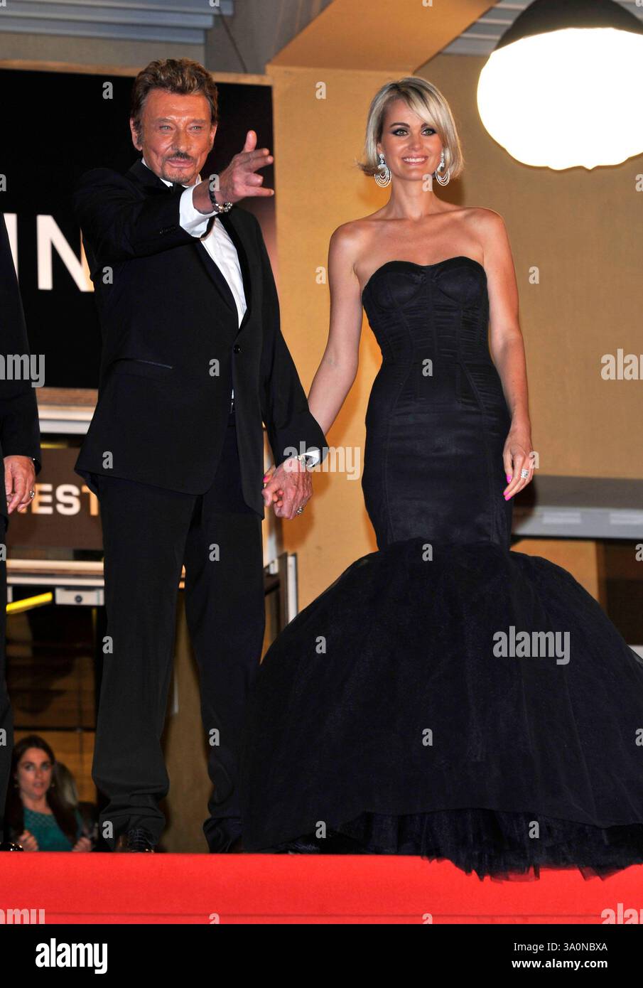 JOHNNY HALLYDAY, LAETITIA HALLYDAY.'Vengance' screening.62nd ...