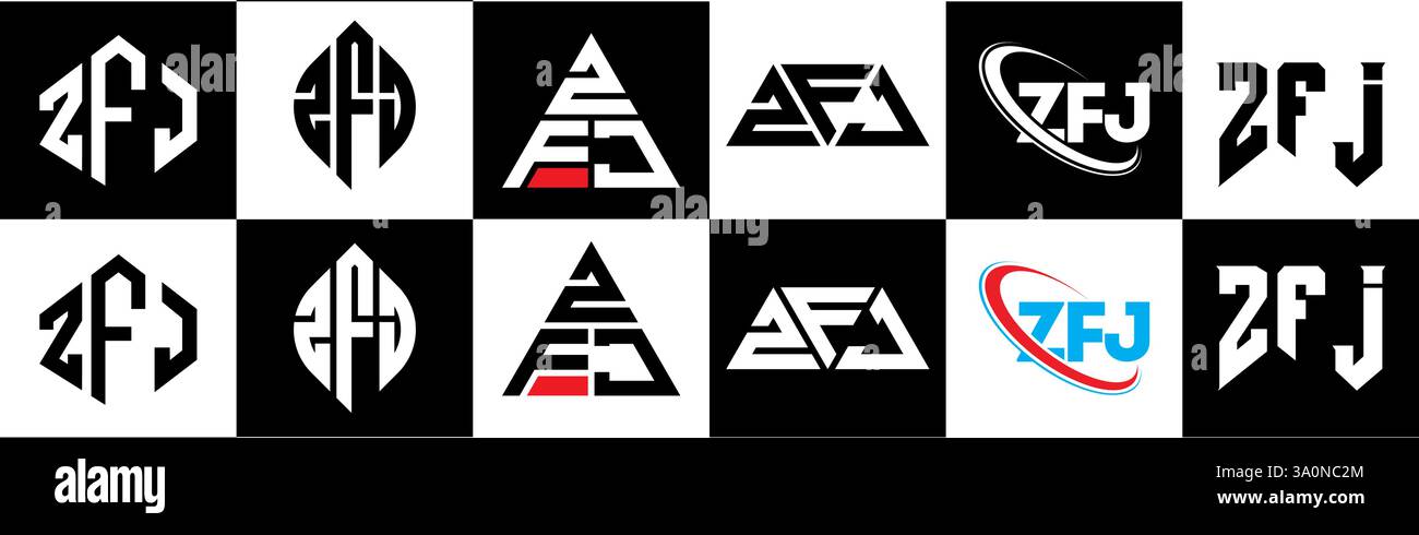 Zfj circle Stock Vector Images - Alamy