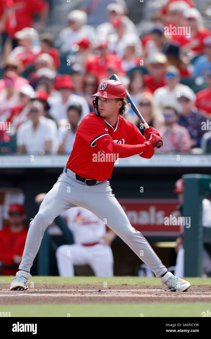 JUPITER, FL - MARCH 01: Washington Nationals outfielder Robert Hassell ...