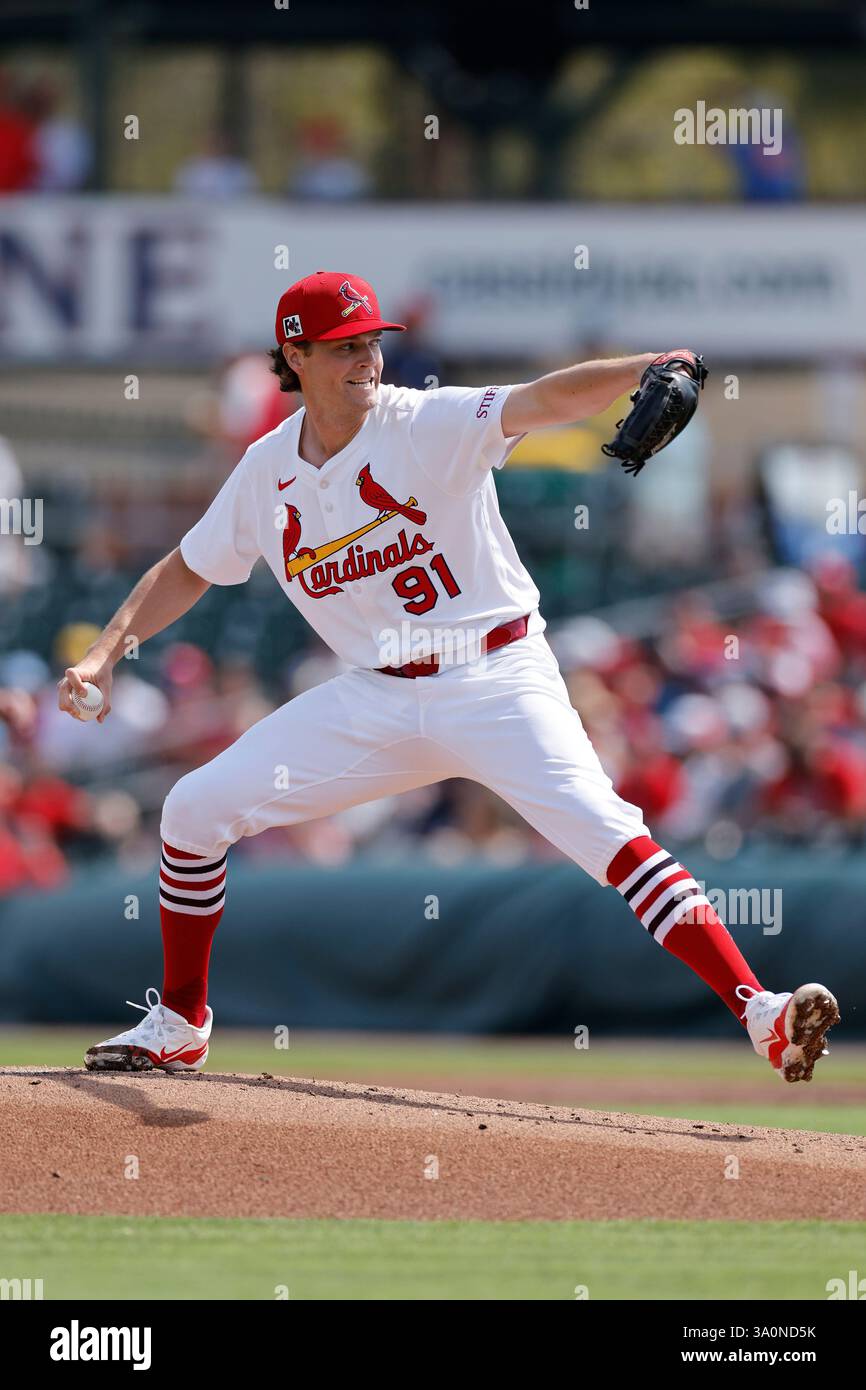 JUPITER, FL - MARCH 01: St. Louis Cardinals pitcher Curtis Taylor (91 ...