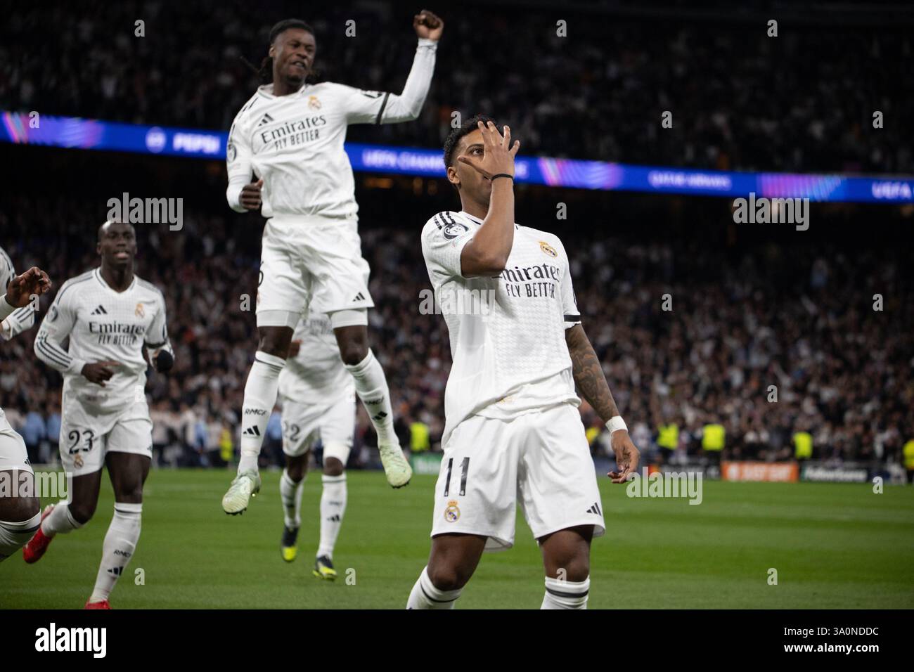 Madrid, Spain. 04th Mar, 2025. Rodrygo Goes of Real Madrid seen in ...