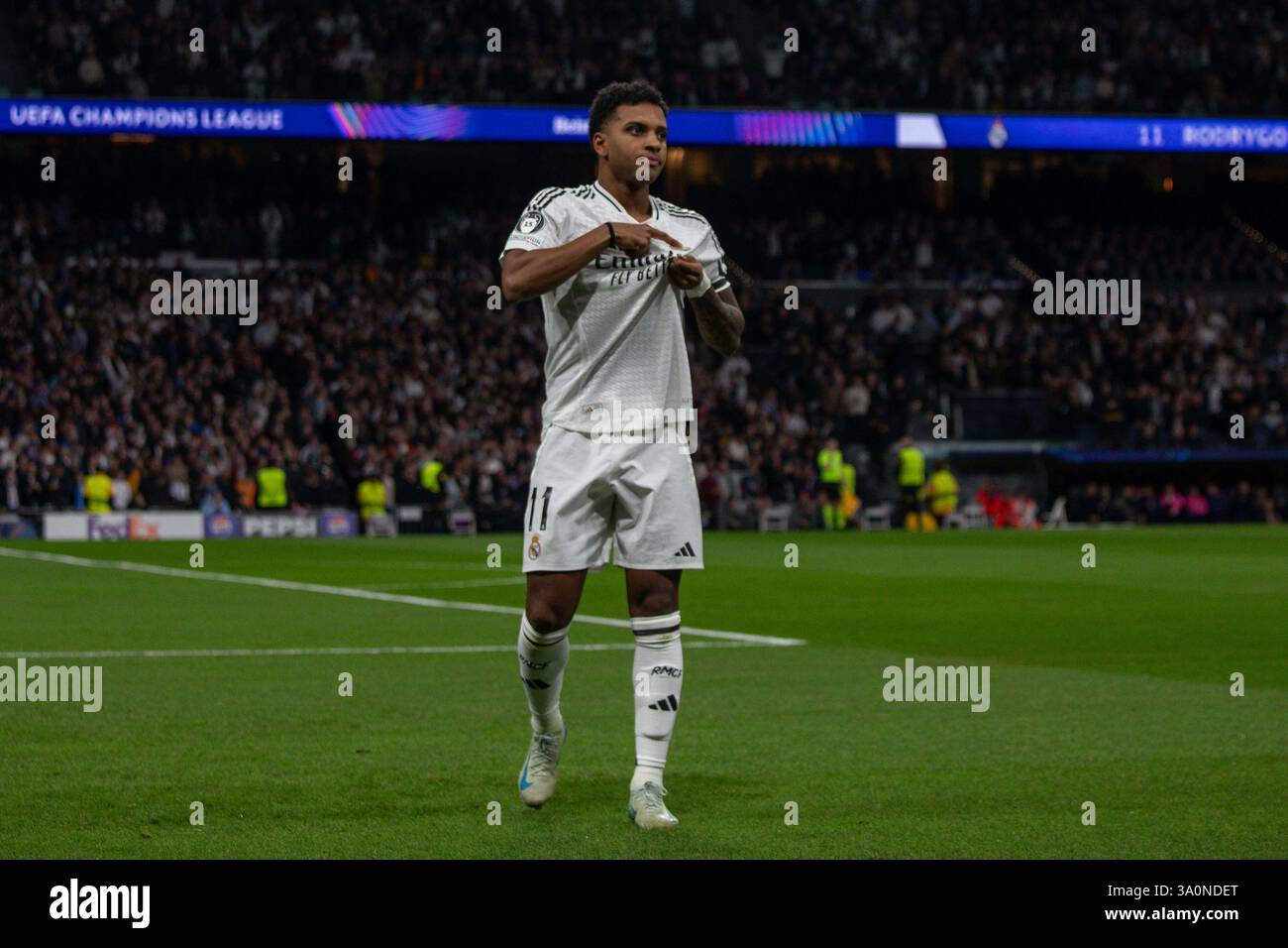 Madrid, Spain. 04th Mar, 2025. Rodrygo Goes of Real Madrid seen in ...