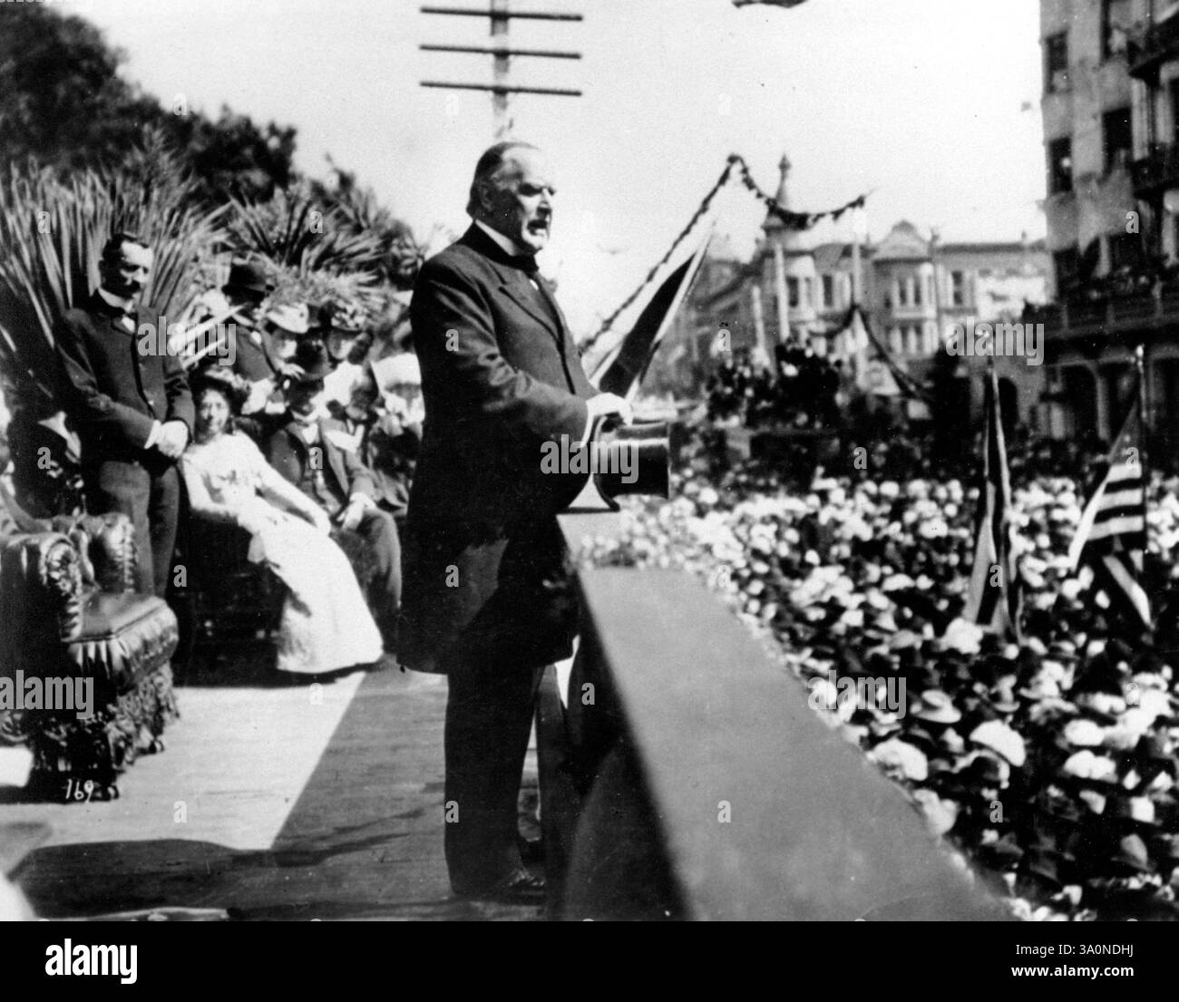 Gov. William McKinley of Ohio makes a speech during the U.S ...