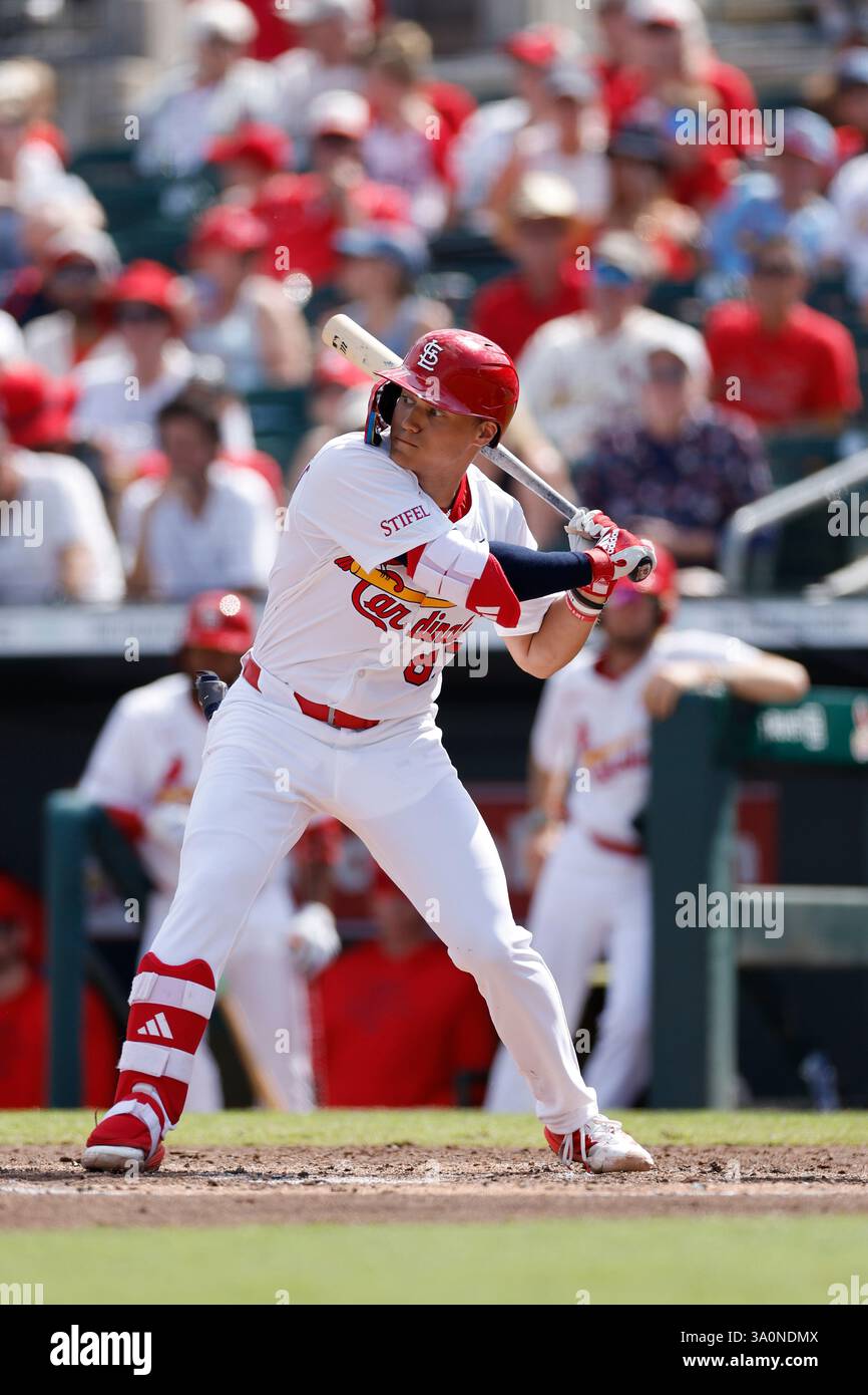 JUPITER, FL - MARCH 01: St. Louis Cardinals shortstop JJ Wetherholt (87 ...