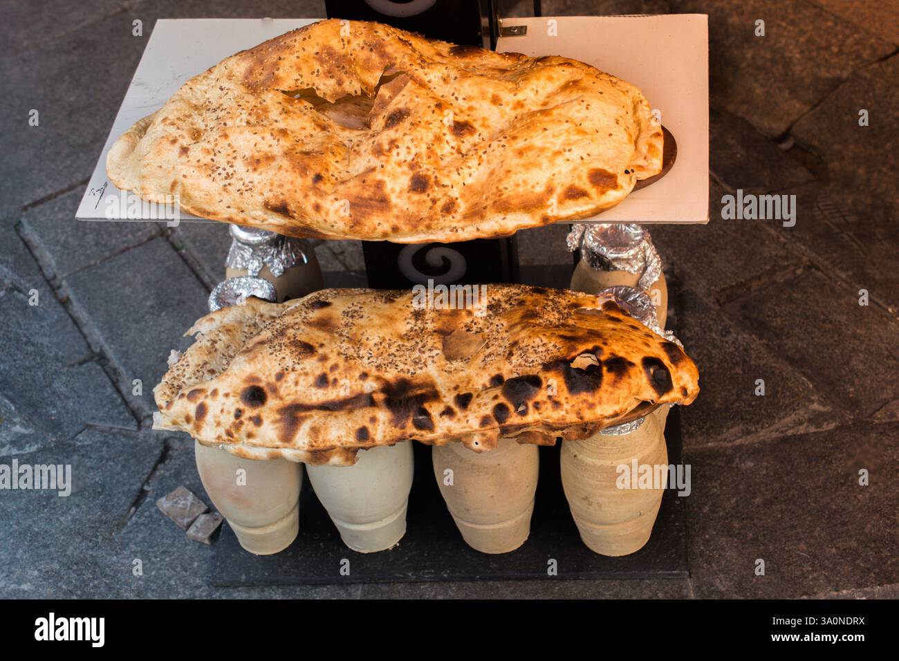 Traditional Turkish style made bread loaf Stock Photo - Alamy