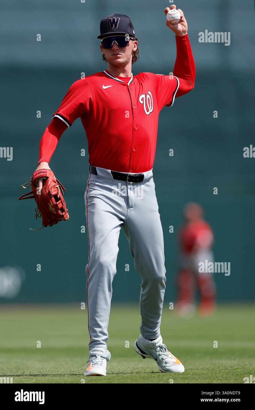JUPITER, FL - MARCH 01: Washington Nationals outfielder Robert Hassell ...