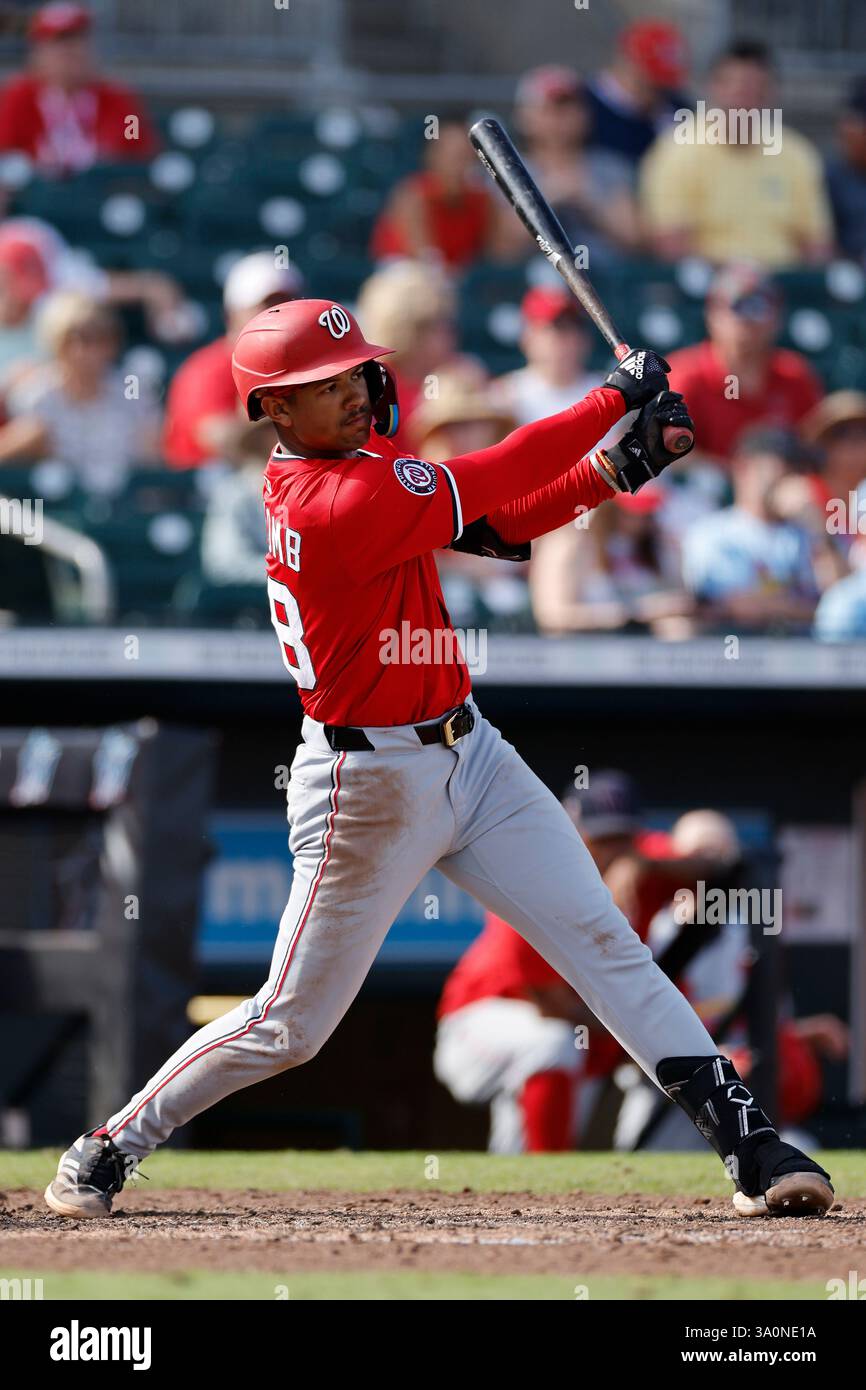 JUPITER, FL - MARCH 01: Washington Nationals first baseman Trey ...