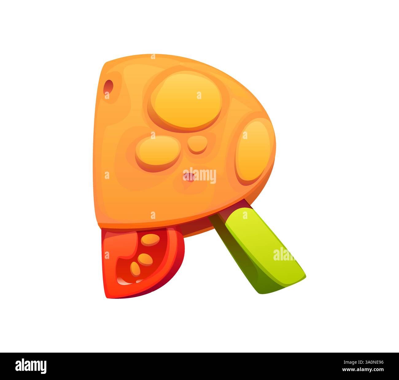 Fast food taco meal alphabet font letter R. Fast food cafe appetizer ...