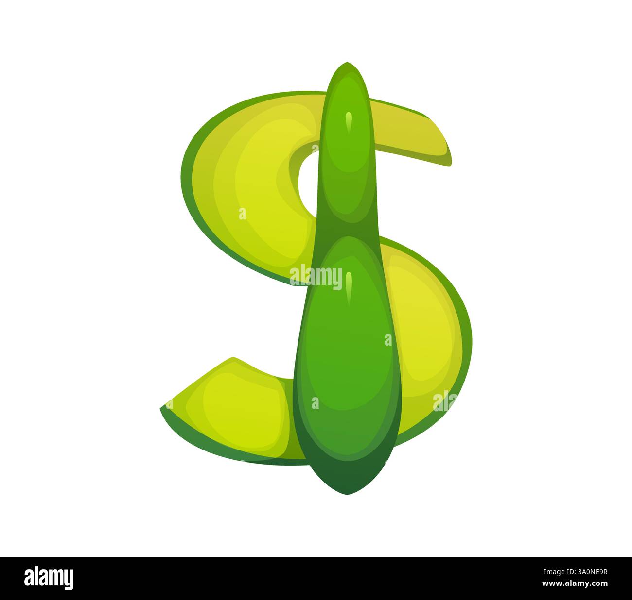 Cartoon Mexican font dollar currency symbol. Cinco de Mayo holiday ...