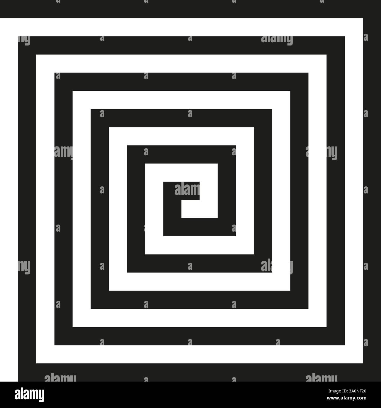 Stepped square pattern. Optical illusion design. Black white geometric ...