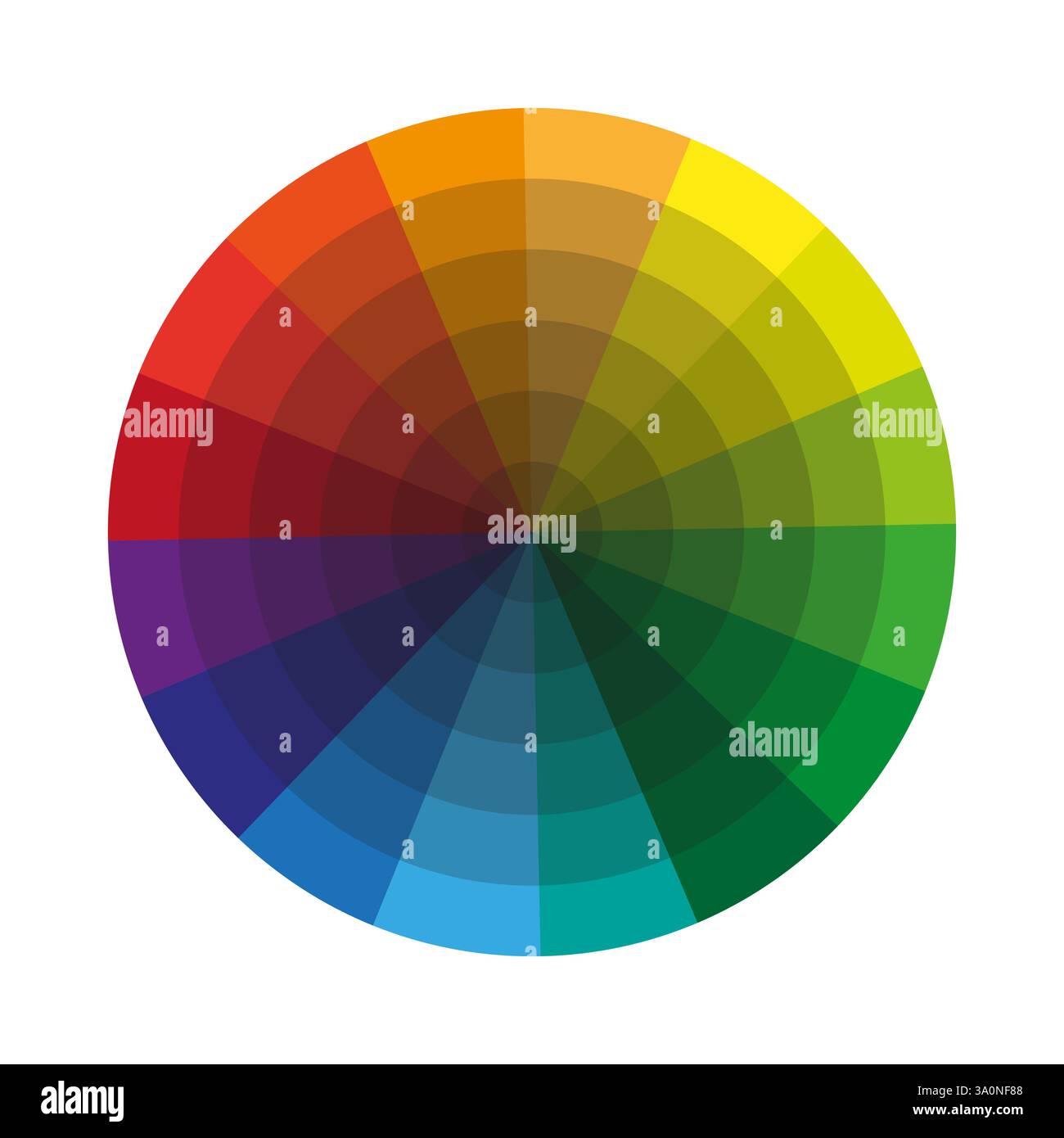 Color wheel. Spectrum circle. Gradient palette. Vector illustration ...