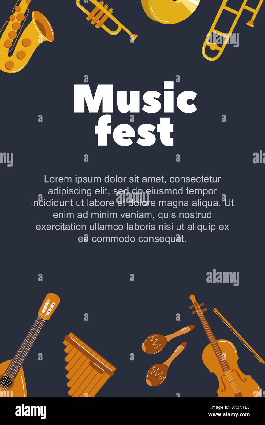 Music festival showcases diverse instruments and vibrant culture in a lively atmosphere Stock ...