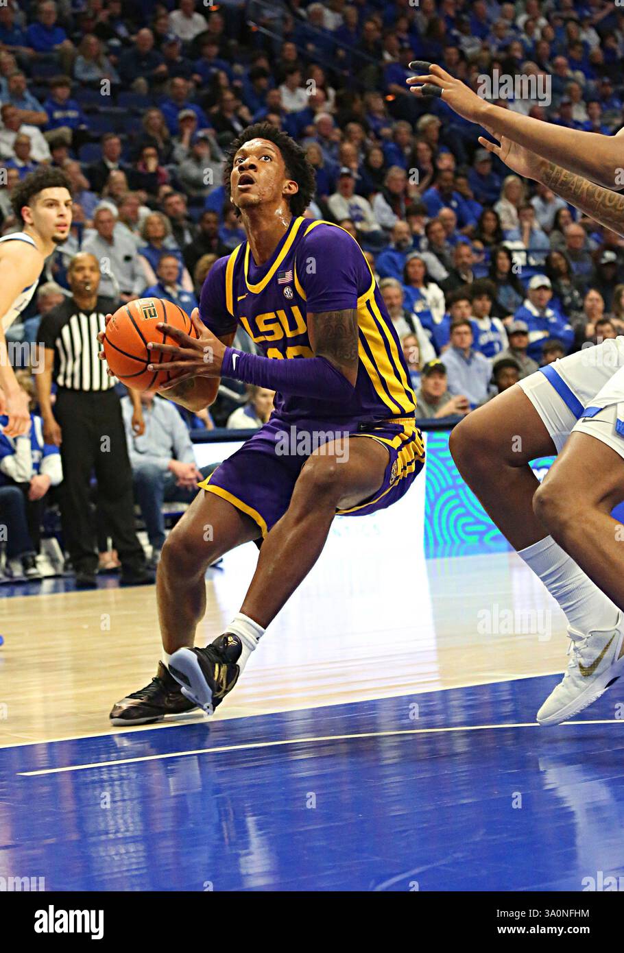 LEXINGTON, KY - MARCH 04 - LSU Tigers forward Derek Fountain (20) in a ...