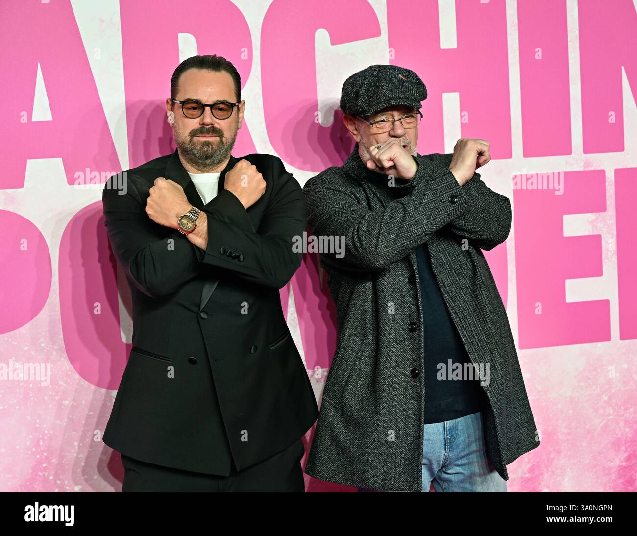 LONDON, ENGLAND - MARCH 04: Danny Dyer and dad, Anthony Dyer attends ...