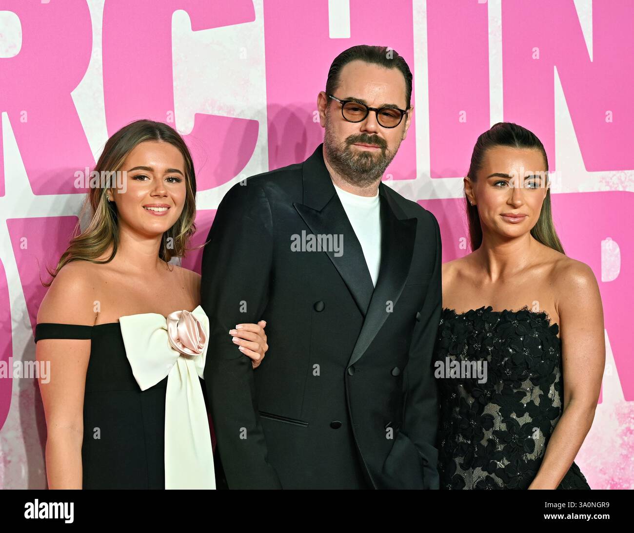 LONDON, ENGLAND - MARCH 04: Sunny Jo Dyer, Danny Dyer and Dani Dyer ...