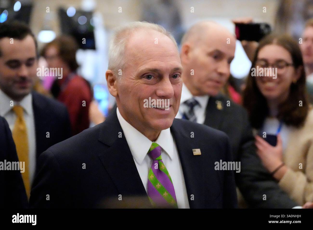 Rep. Steve Scalise, R-La., arrives before President Donald Trump ...