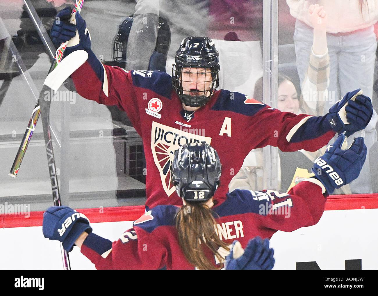 Laval, Canada. 04th Mar, 2025. Montreal Victoire's Laura Stacey (7 ...