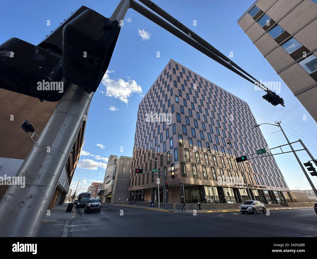 The Dennis Chavez Federal Building is pictured in downtown Albuquerque ...