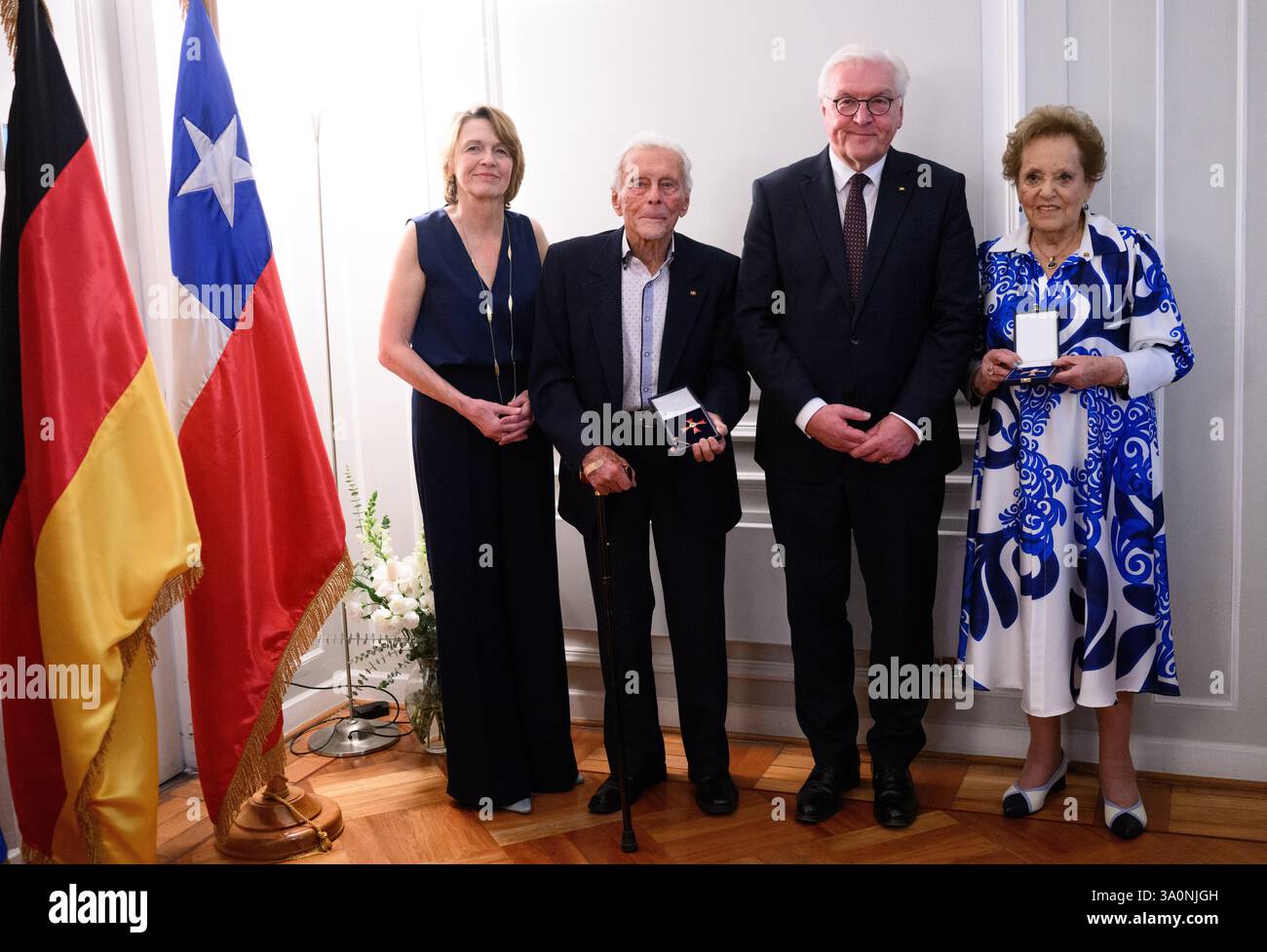 04 March 2025, Chile, Santiago De Chile: Federal President Frank-Walter ...