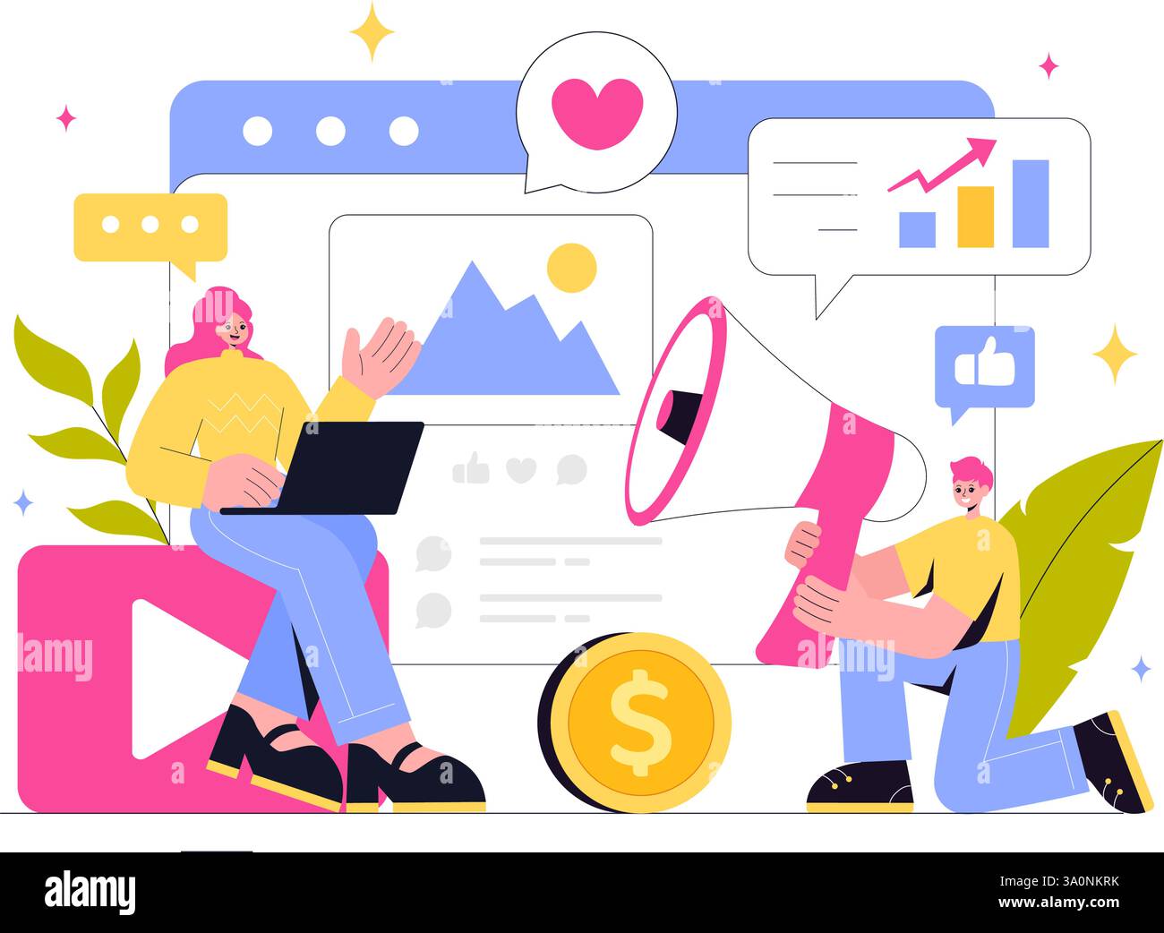 Ad management Stock Vector Images - Alamy