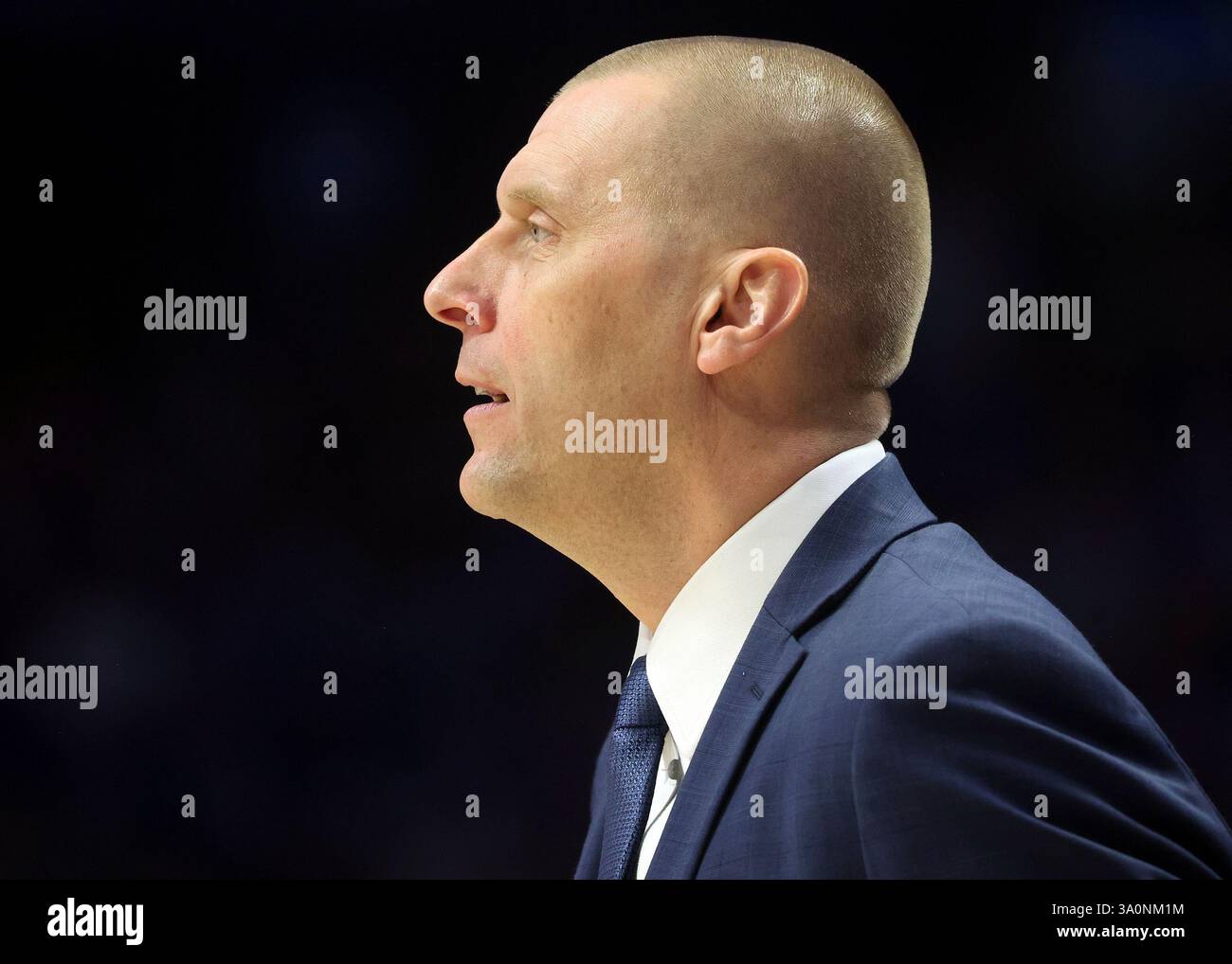 Kentucky head coach Mark Pope watches his team during the second half ...