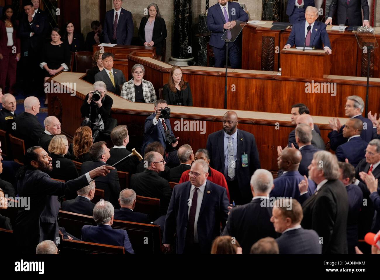 Rep. Al Green, D-Texas, interrupts President Donald Trump as he ...