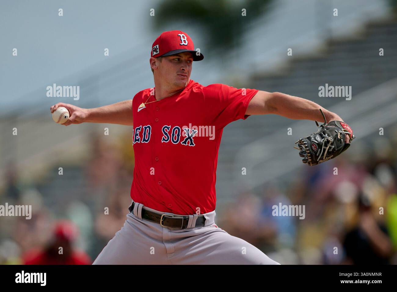 Boston Red Sox pitcher Quinn Priester (68) during an MLB Spring ...