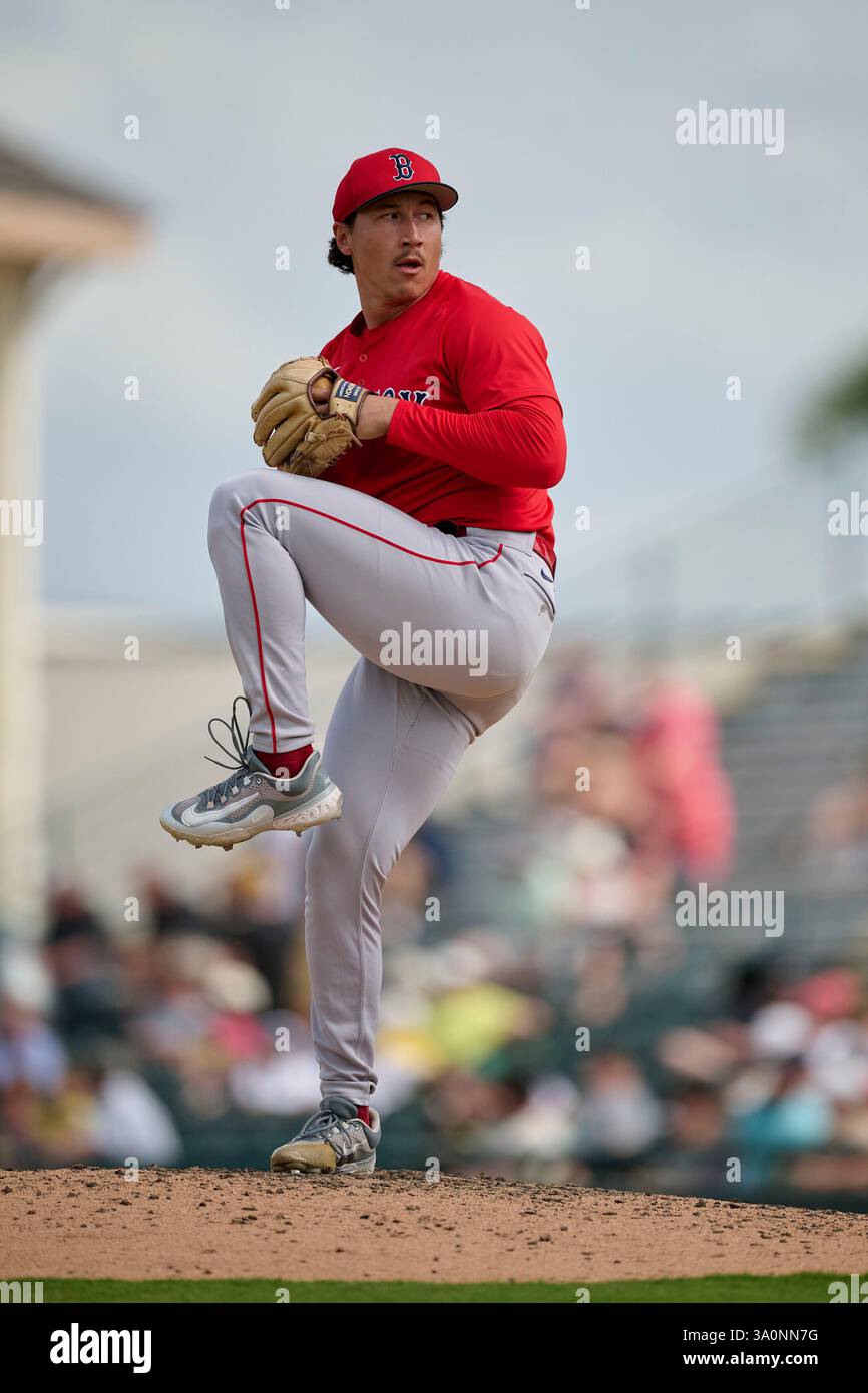 Boston Red Sox pitcher Christopher Troye (86) during an MLB Spring ...