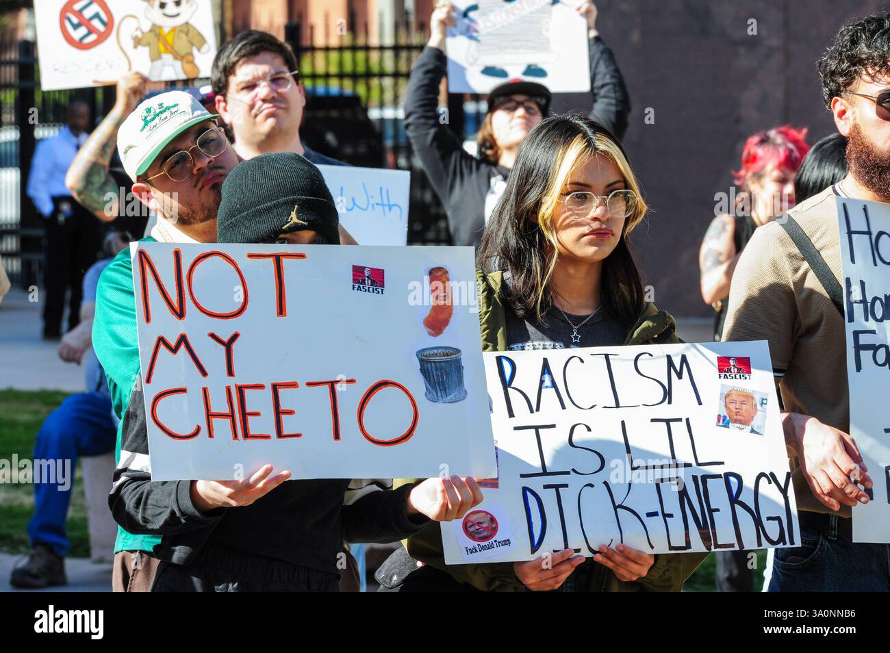 Phoenix, Arizona, USA. 4th Mar, 2025. Protesters at the "March Fourth ...