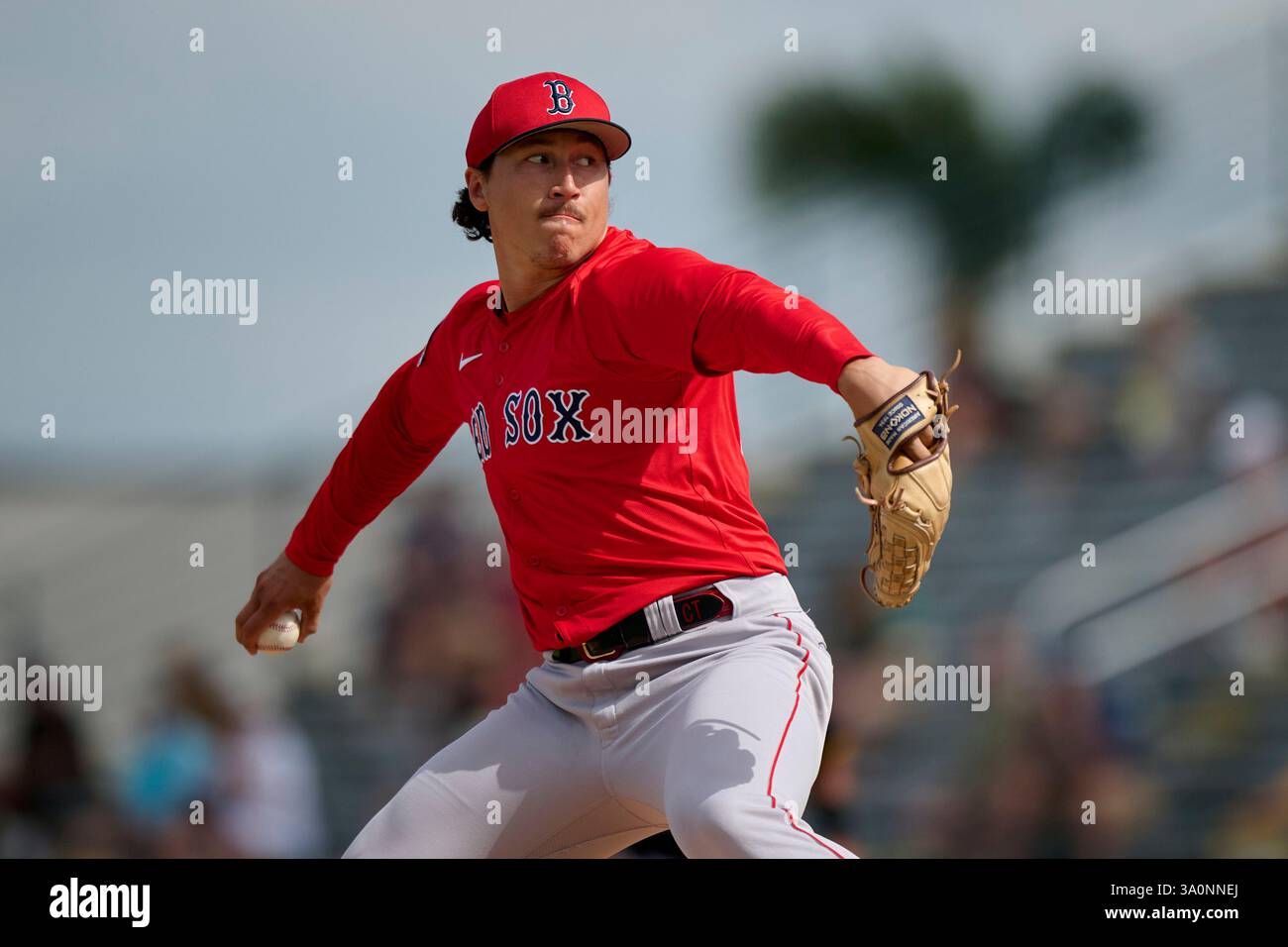 Boston Red Sox pitcher Christopher Troye (86) during an MLB Spring ...