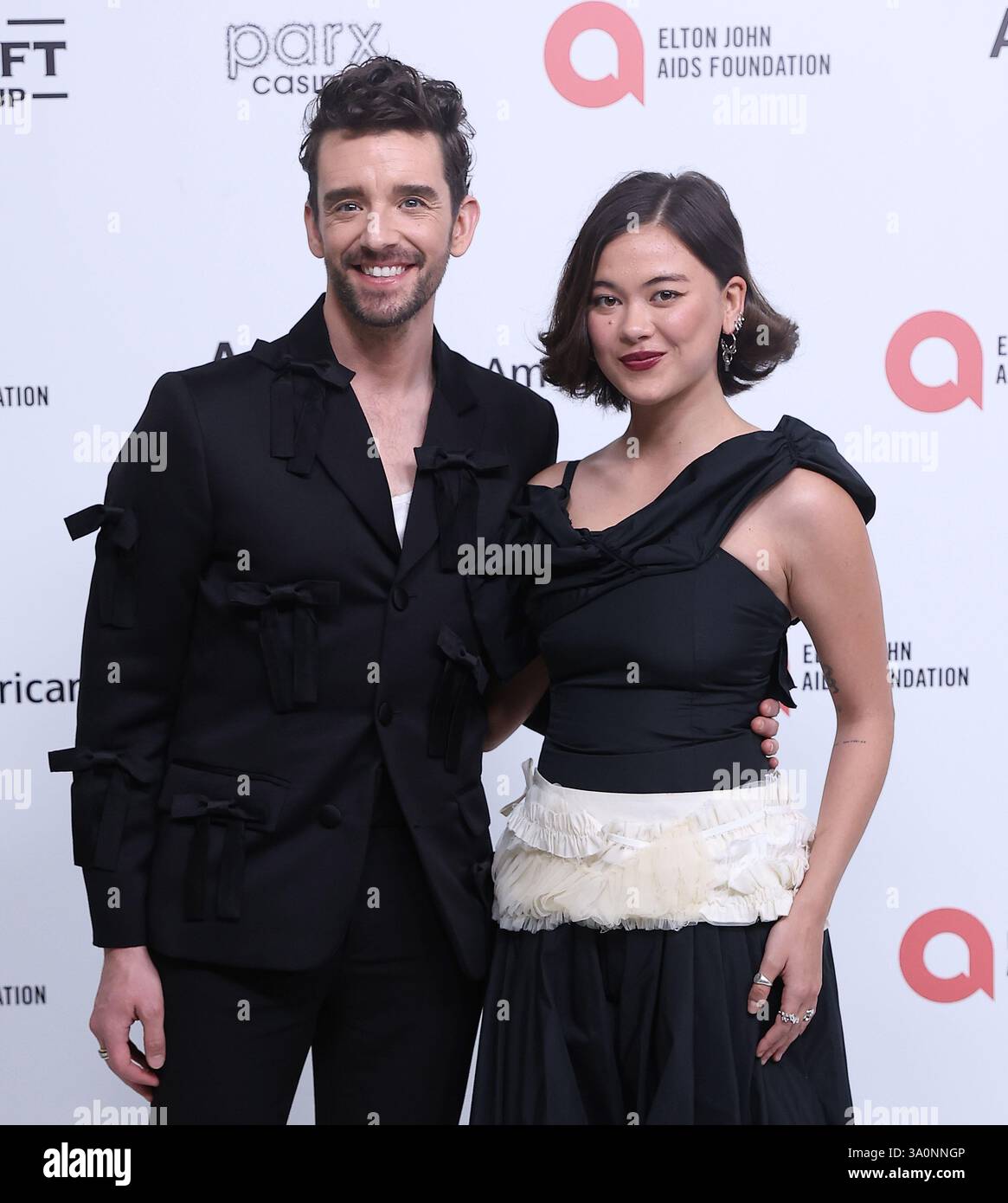 West Hollywood, USA. 04th Mar, 2025. Lukita Maxwell, Michael Urie attend Elton John AIDS ...