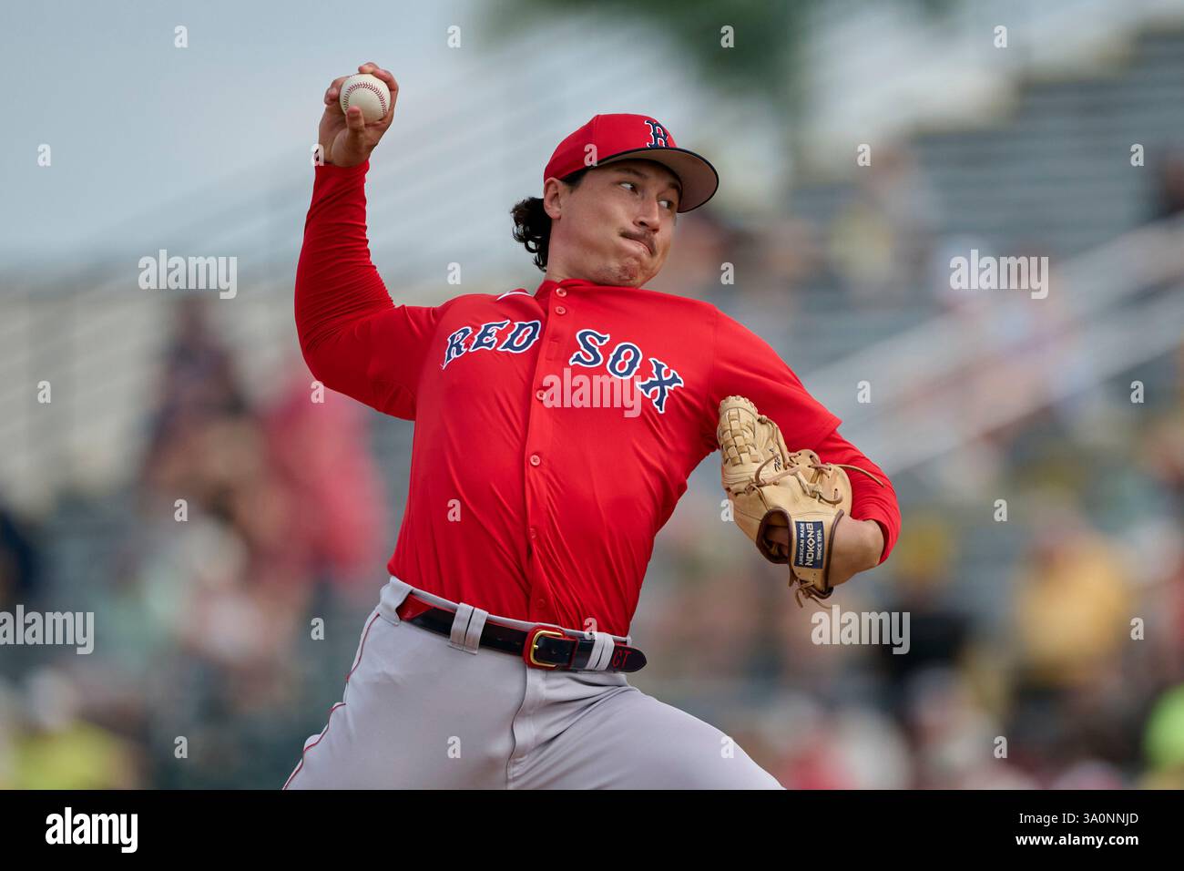 Boston Red Sox pitcher Christopher Troye (86) during an MLB Spring ...