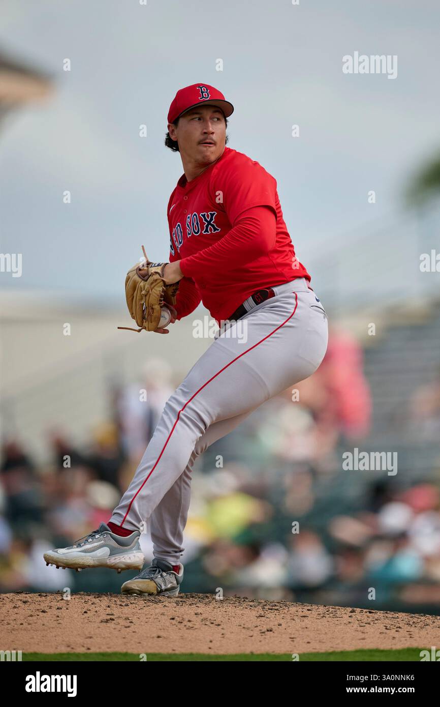 Boston Red Sox pitcher Christopher Troye (86) during an MLB Spring ...