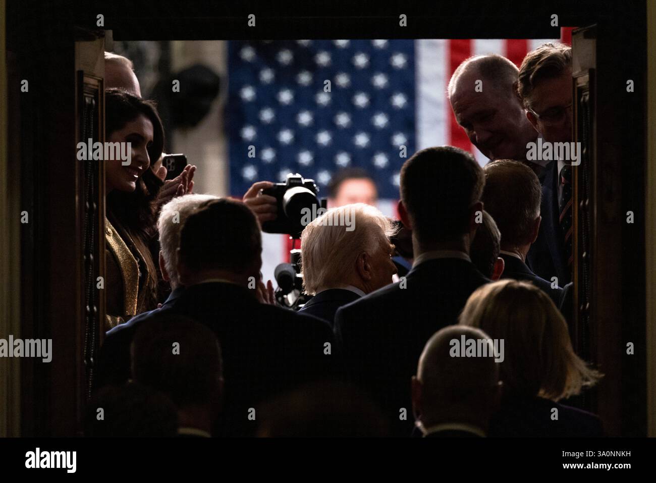 WASHINGTON — March 4 2025: President Donald Trump enters the House ...