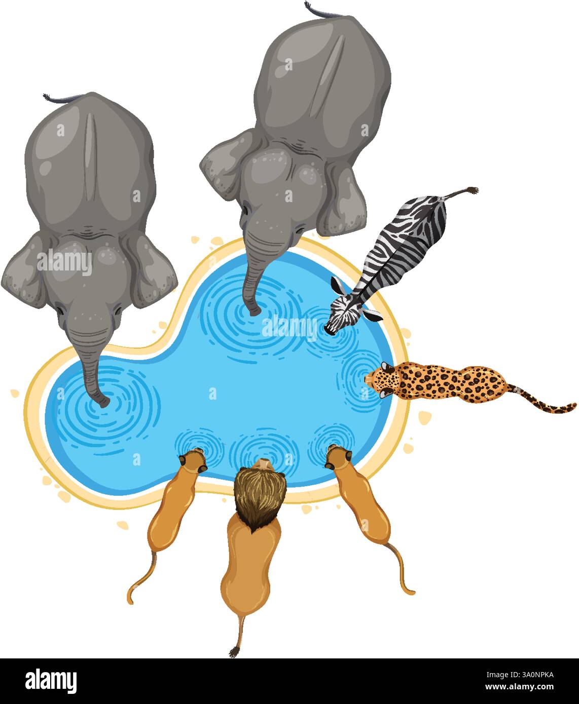 Water habitat africa Cut Out Stock Images & Pictures - Alamy