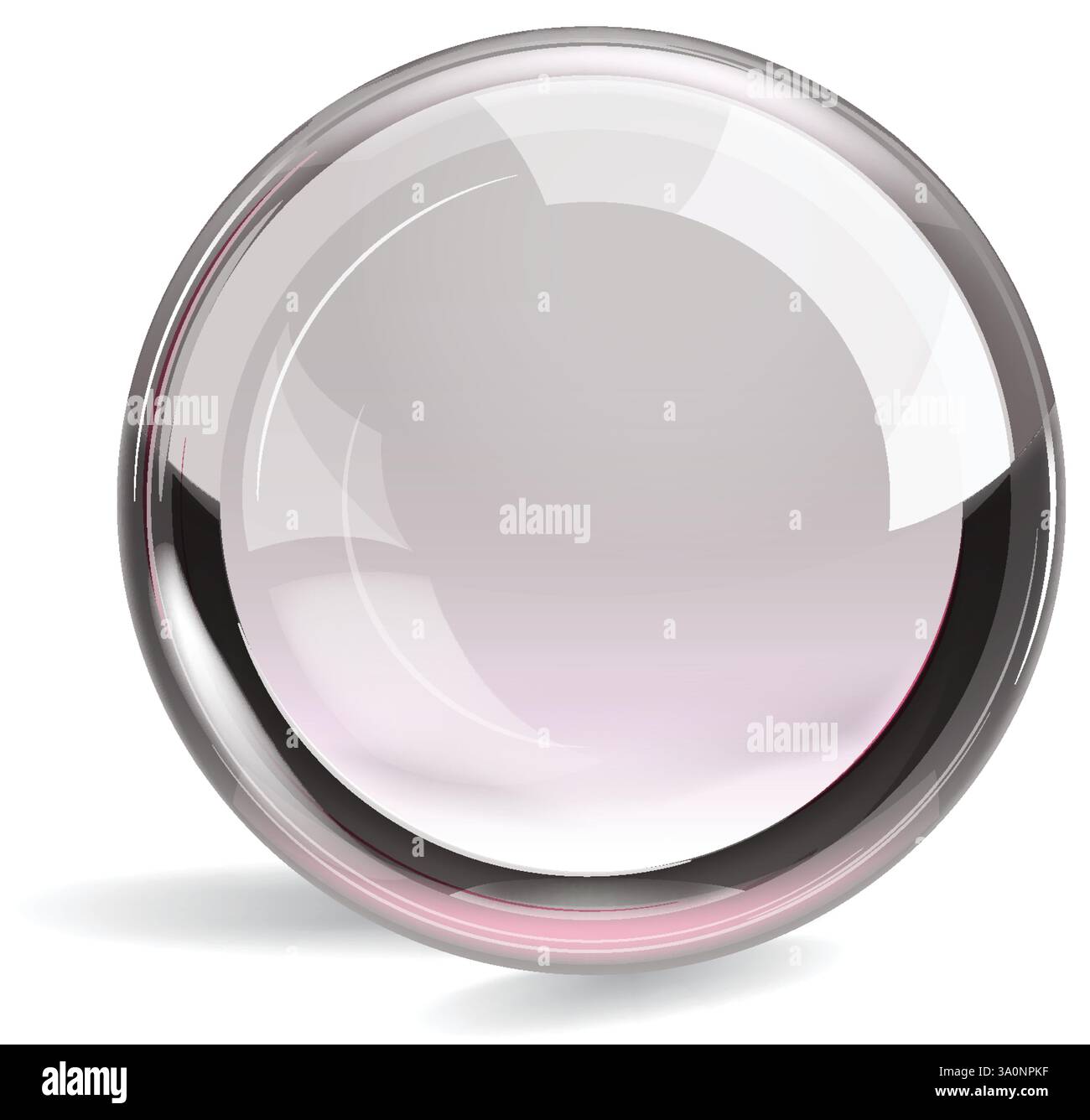 A shiny, reflective, and translucent circular object Stock Vector Image ...