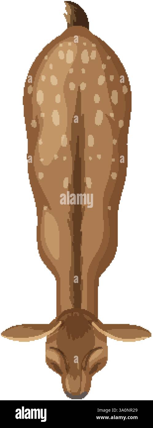 Illustration of a deer from a top perspective Stock Vector Image & Art ...
