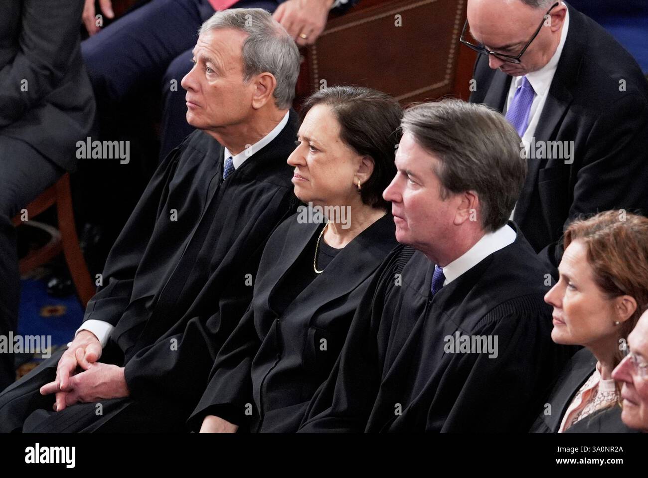 From left, Supreme Court Chief Justice John Roberts, Associate Justices ...