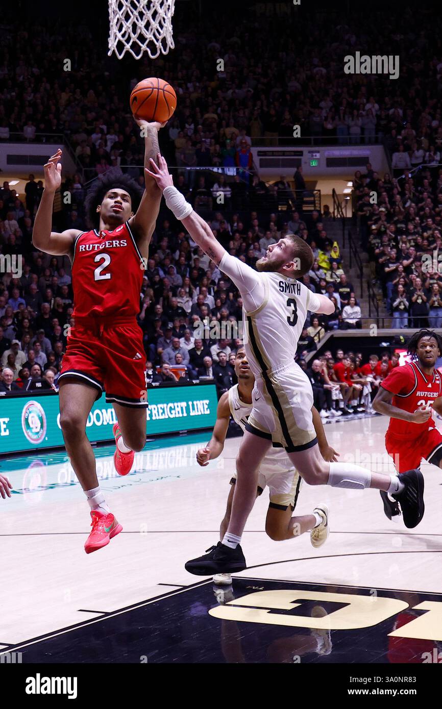 WEST LAFAYETTE, IN - MARCH 04: Rutgers Scarlet Knights guard Dylan ...