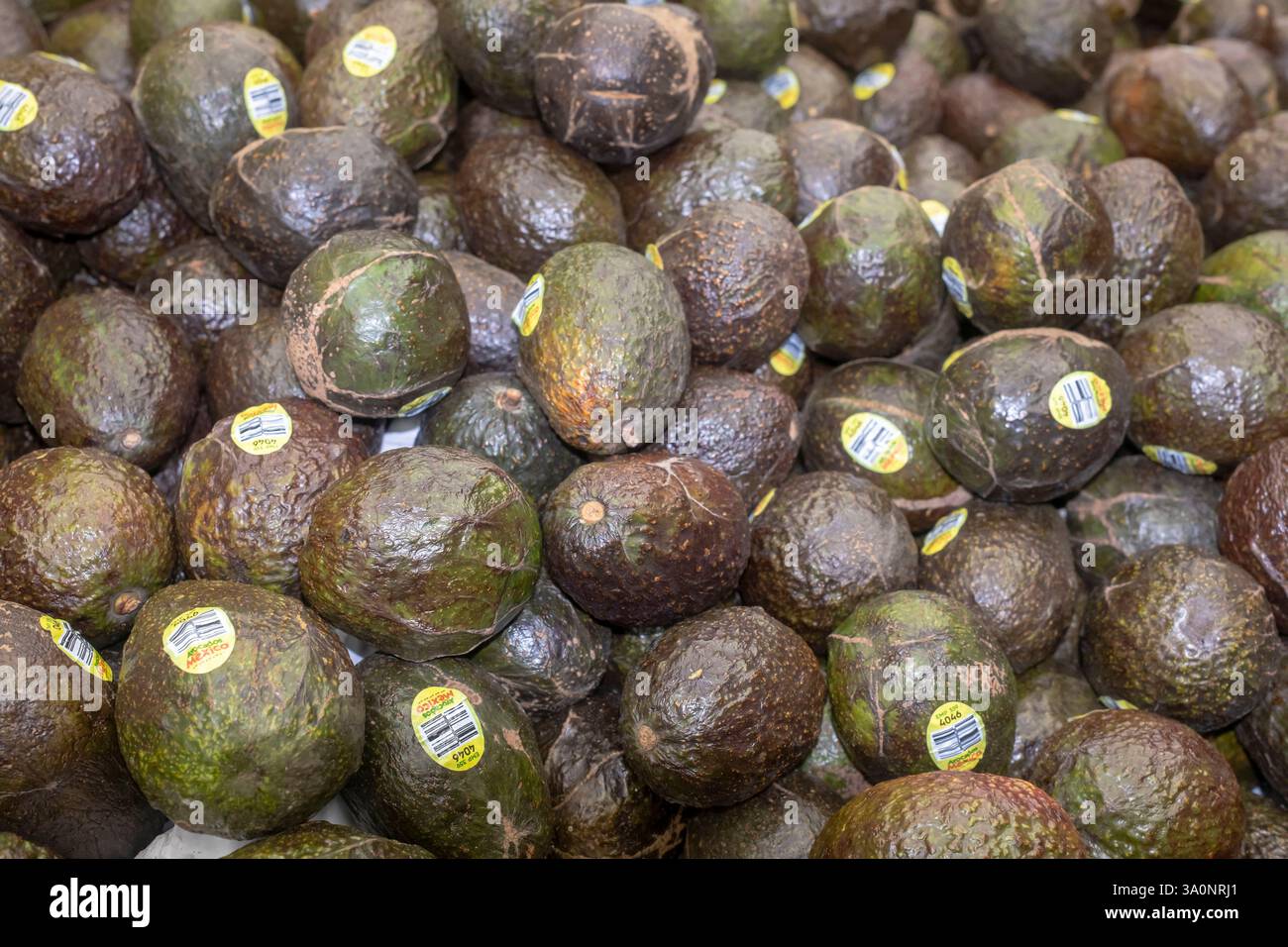 NEW YORK, NEW YORK - MARCH 04: In this photo illustration, an avocado ...